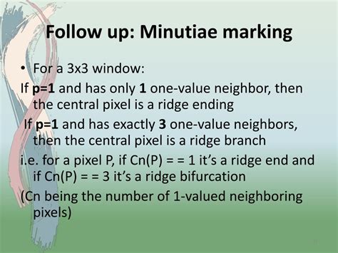 Ppt Fingerprint Recognition Using Matlab Minutiae Matching