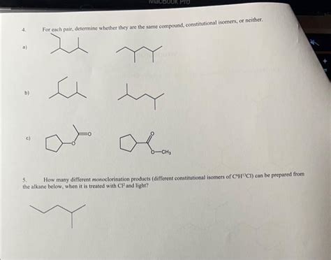 Solved Need Some Help With These Organic Chem Questions If