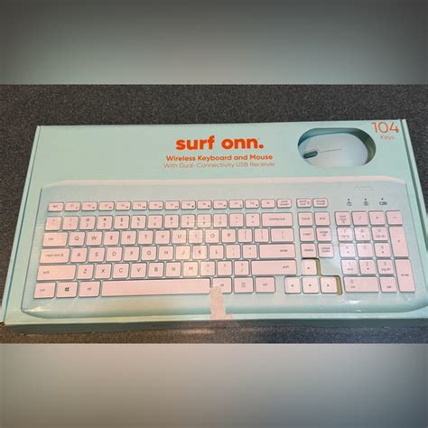 Onn Computers Laptops And Parts Surf Onn Wireless Keyboard Mouse With Dual Connectivity Usb
