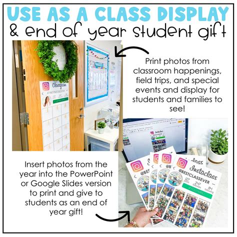 Classgram Bulletin Board End Of The Year Student T Teach Create