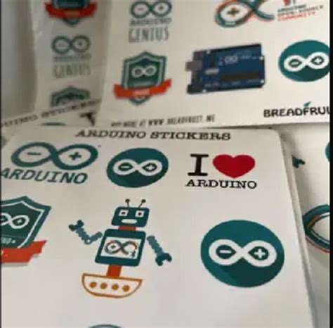 Multiple Arduino Stickers For Creators Np