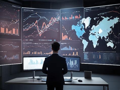 Premium Ai Image Analysts Use Computers To Analyze And Visualize