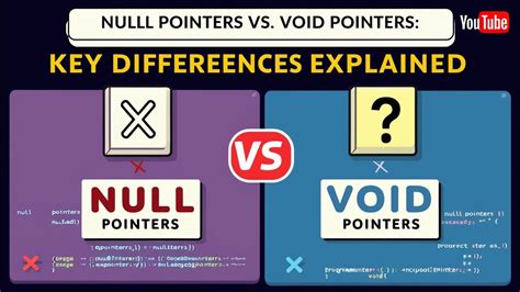 Null Pointers Vs Void Pointers Key Differences Explained Youtube