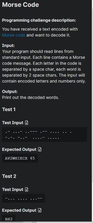 Solved Write A Morse Code Decoder In Python I Tried The Chegg