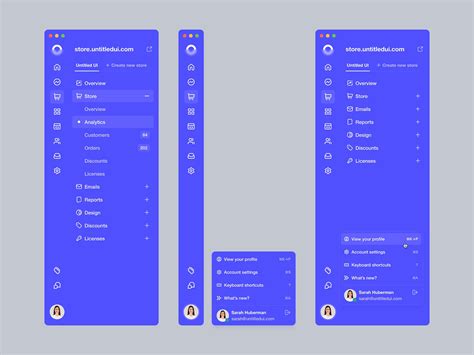 Dual Tier Sidebar Navigation — Untitled Ui By Jordan Hughes® On Dribbble