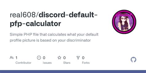 Github Real608 Discord Default Pfp Calculator Simple Php File That Calculates What Your