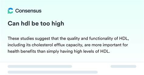 Can Hdl Be Too High Consensus Academic Search Engine
