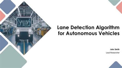 Lane Detection Algorithm Autonomous Vehicle Navigation Ppt Template St Ai Ppt Example