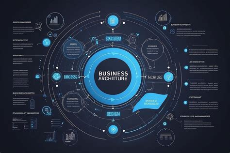 Premium Photo Business Architecture Framework Illustration For Design