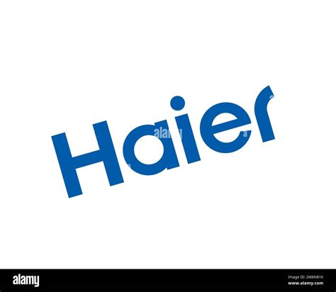 Haier, Rotated Logo, White Background Stock Photo - Alamy