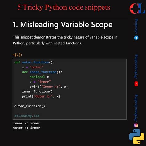 Python Coding On Instagram 5 Tricky Python Code Snippets Coding