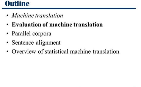 Machine Translation Evaluation English Translation Old And Modern English