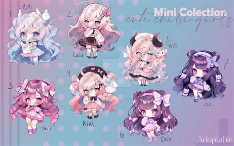 Cute Chibi Girls Collectibles V1 By Wickedd S On Deviantart