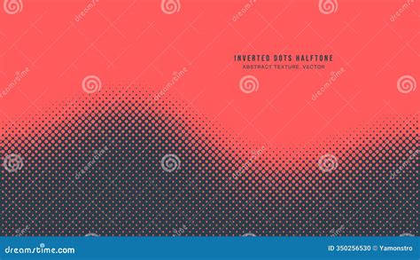 Inverted Dots Offset Half Tone Pattern Waveform Border Vector Abstract Backdrop Stock