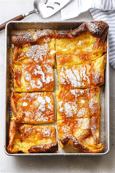 Baked German Pancake Recipe Baked Pancake Recipe Eatwell101