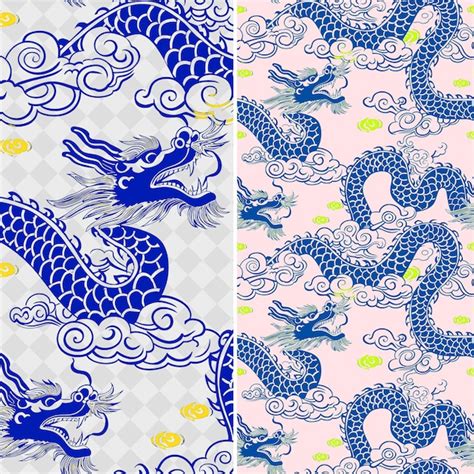 Classic Chinese Pattern Dragon Psd 2000 High Quality Free Psd