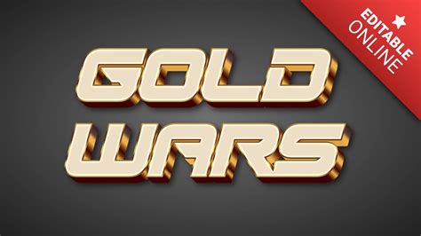 Efecto Texto Dorado Generador De Fuentes
