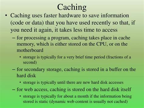 PPT Caching PowerPoint Presentation Free Download ID
