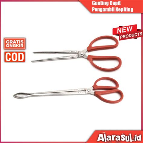 Houseen Crab Clamp Scissors Crab Tongs Crab Picking Scissors Ct1716