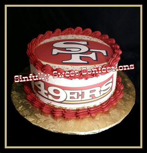 San Francisco 49ers Birthday Cake With Number 9 Design Football Team