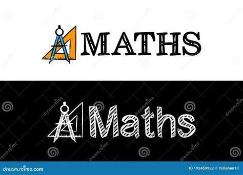 Logo For The Maths School Subject Vector Illustration Cartoondealer