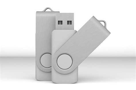 Premium Photo Flash Memory Front Side In White Background
