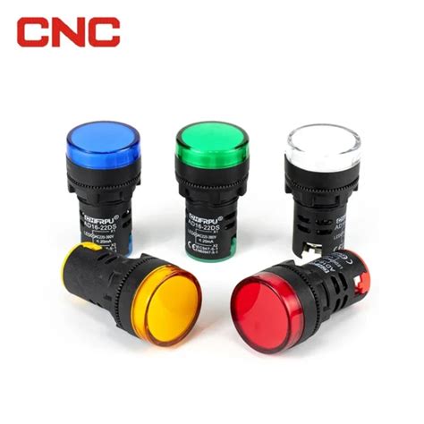 High Performance White Red LED Lamp Green Indicator Light Push Button Switch Digital Indicator