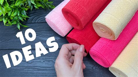 10 Ideas 💥 Crepe Paper Decoration Ideas Crepe Paper Flowers Youtube