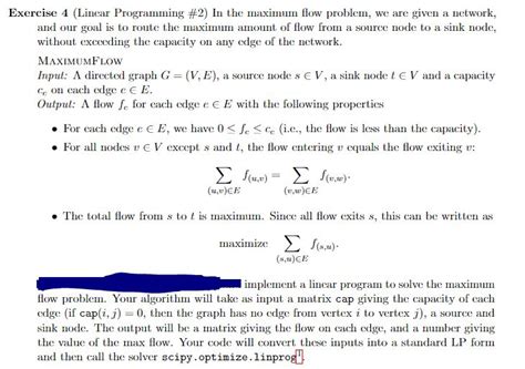 Solved Exercise 4 Linear Programming 2 ﻿in The Maximum
