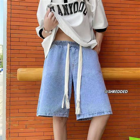 กางเกงยีนส์ขาสั้นผู้ชาย แฟชั่นเกาหลี ใส่สบาย S 2xl Sipan Thaipick