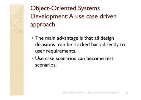 object oriented systems development life cycle ppt pdf