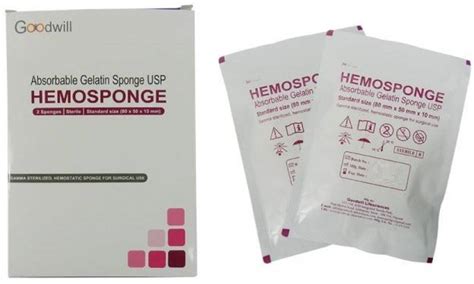Goodwill Hemosponge Absorbable Gelatin Sponge Hemostatic Sponge Gamma