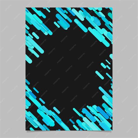 Free Vector Color Random Diagonal Rounded Stripe Pattern Brochure Template Trendy Blank