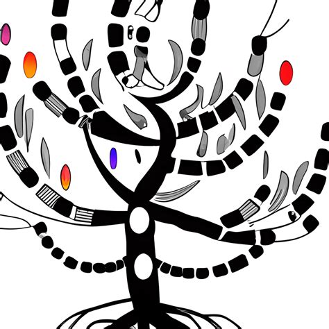 Create A Black Tree Of Life Cartoon Creative Fabrica
