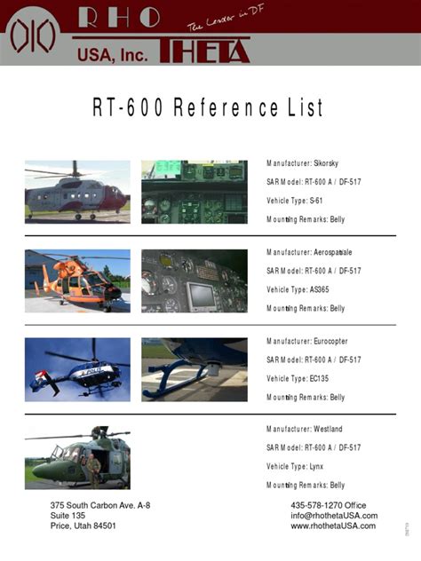 Aviation Products Ref List 090718 Pdf Rotorcraft Aircraft