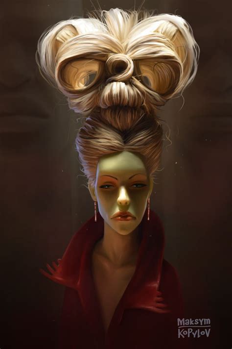 Fantasy Hairy Turtle Surrealist Character Design Big Hair Character Design Art Illustrations
