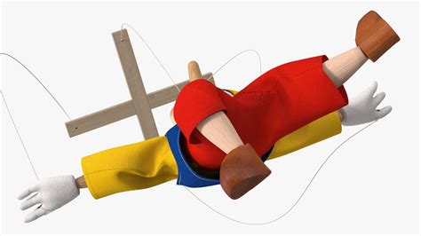 Dancing Pinocchio Wooden String Puppet 3d Model 59 3ds Blend C4d