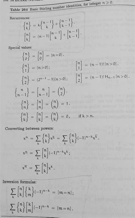 Here The { } Brackets Represent Stirling Numbers Of