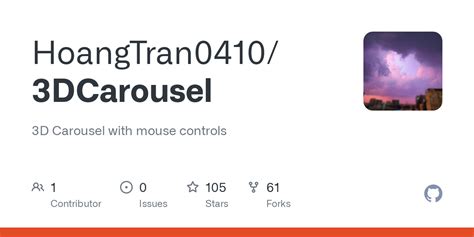Github Hoangtran04103dcarousel 3d Carousel With Mouse Controls