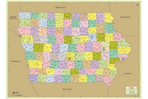 Iowa Zip Code Map Gadgets