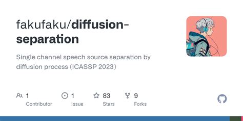 GitHub Fakufaku Diffusion Separation Single Channel Speech Source