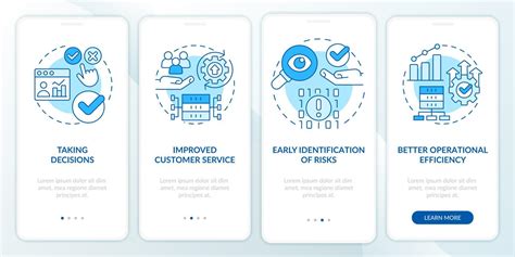 Advantages Of Big Data Processing Blue Onboarding Mobile App Screen