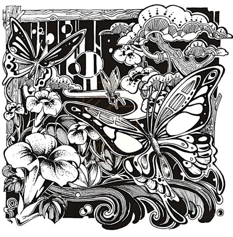 黑白装饰画 素材分享 花瓣网