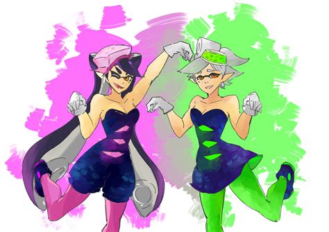 Squid Sisters Callie And Marie By Utoftnmal On Deviantart