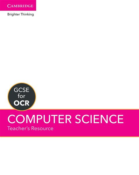 GCSE Computer Science For OCR Cambridge Elevate Enhanced Edition Year Babe Site Licence By