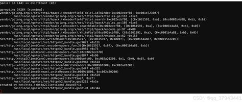 解决id＜evictcount问题 Panic （错误堆栈hpack）golang Id 2