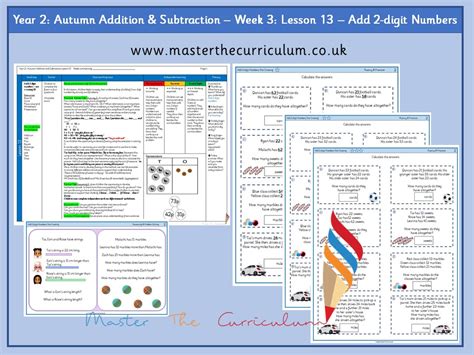 Year Addition And Subtraction Lesson Add Digit Numbers Not Crossing Master The