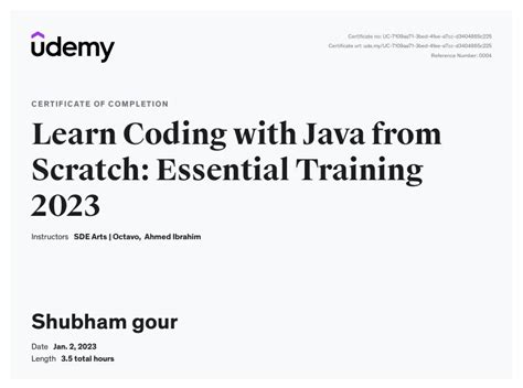 Shubham Gour On Linkedin Java Udemy 2023goals