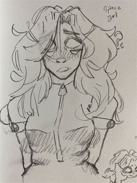 Space Girl In Book Art Drawings Art Drawings Cartoon Art Styles