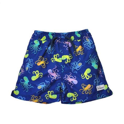 Upf 50 Wesley Mesh Liner Swim Trunks Octo Pop Flap Happy Swim